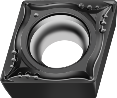 CCMT09T308-MM4 WSM01 Turning Insert – Positive rhombic 80°